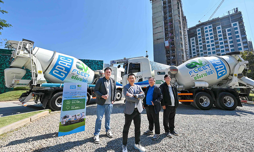 รถโม่พลังงานไฟฟ้า “CPAC EV Mixer Truck”